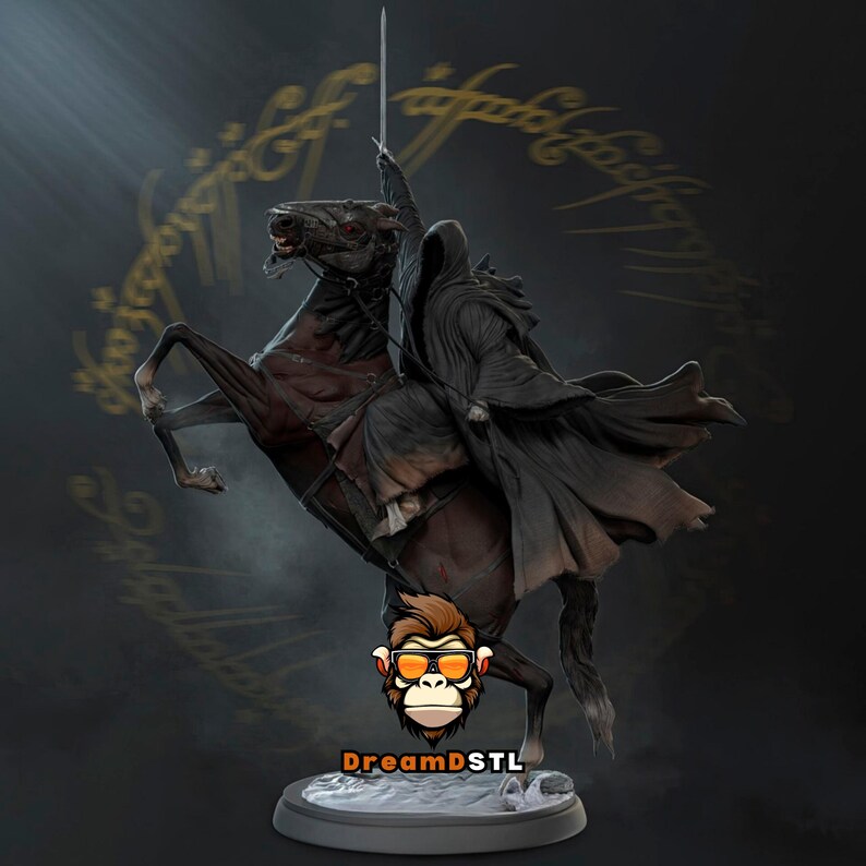Nazgul STL | Lord of the Rings 3D Model | Ringwraith on Horse | Digital Download - Etsy
