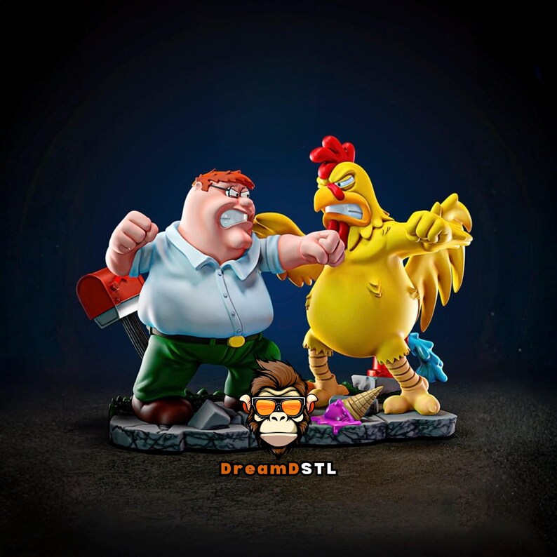 Ernie the Giant Chicken STL | Family Guy 3D Model | Epic Fight Scene ...