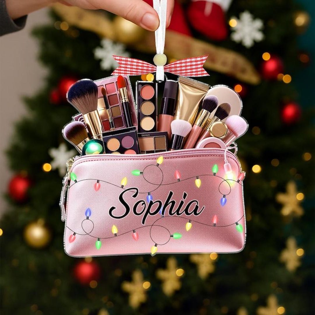 Personalized Makeup Ornament 2D Christmas Tree Beauty Ornament Gifts ...