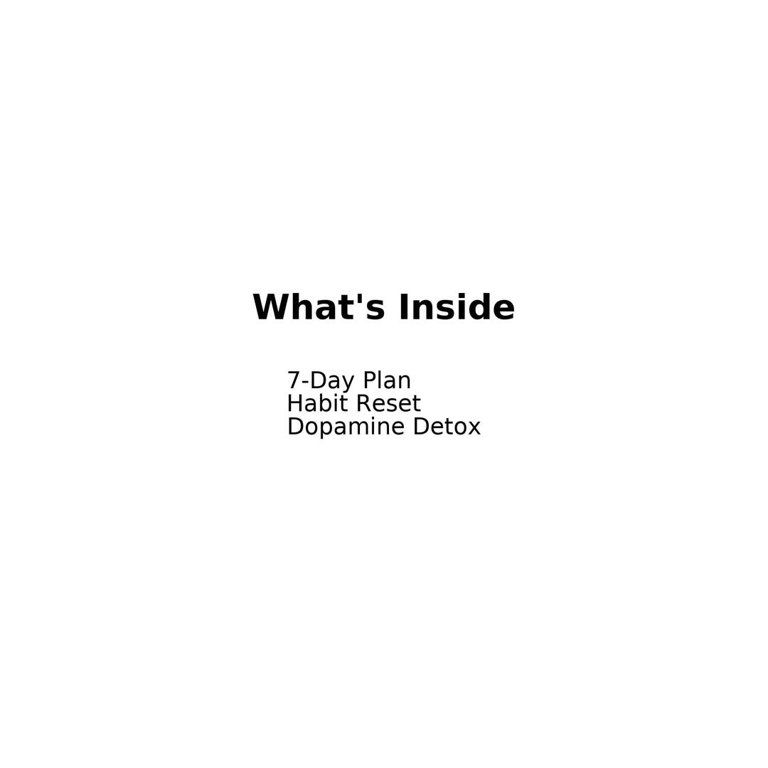 7 Day Reset Planner | Digital Productivity Reset | Dopamine Detox ...