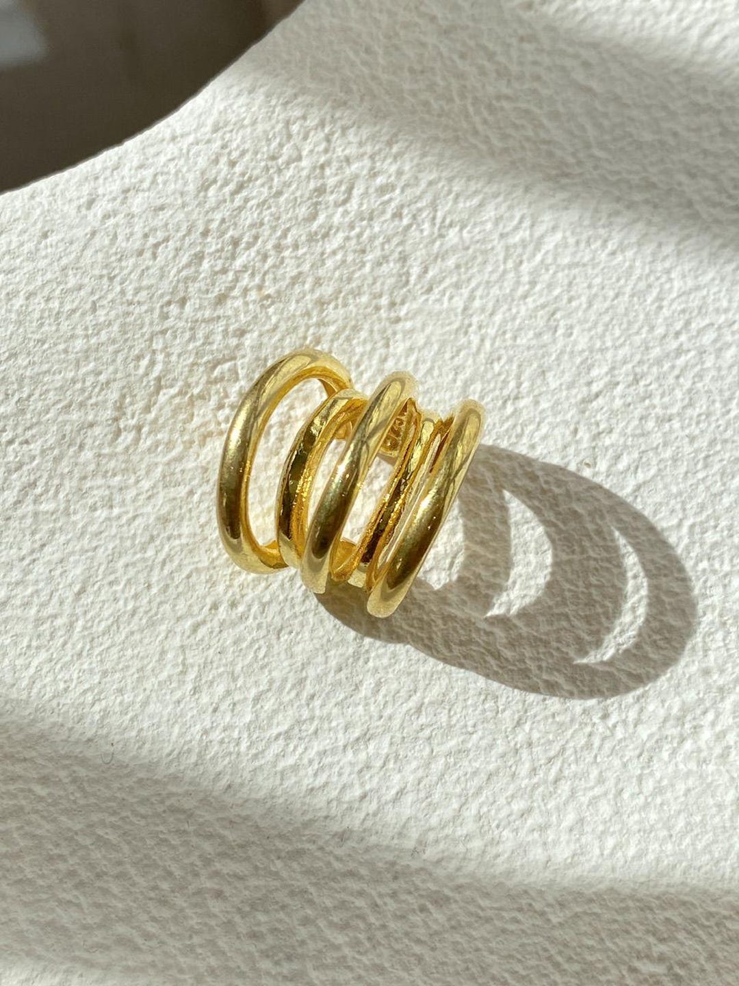 925 Silver Ear Cuff • Non Piercing Earring • Stackable Ear Cuffs ...