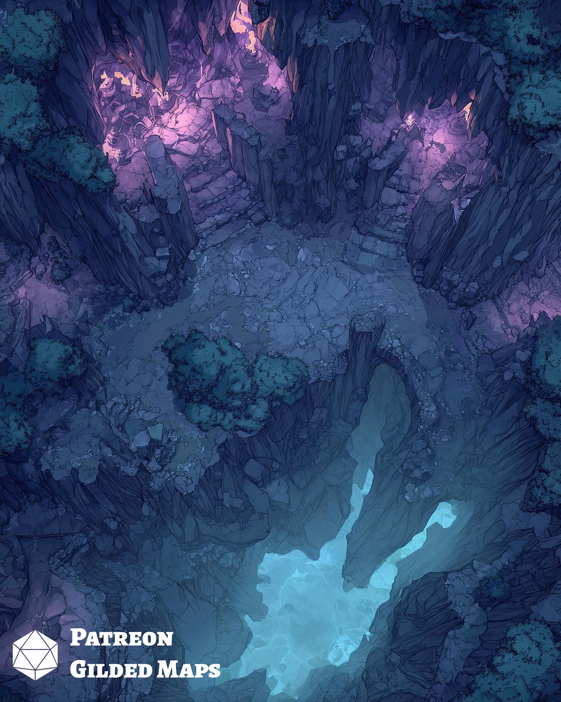 Underdark Battlemap, Dnd Map, Dungeons and Dragons, Battlemap, Roll20 ...
