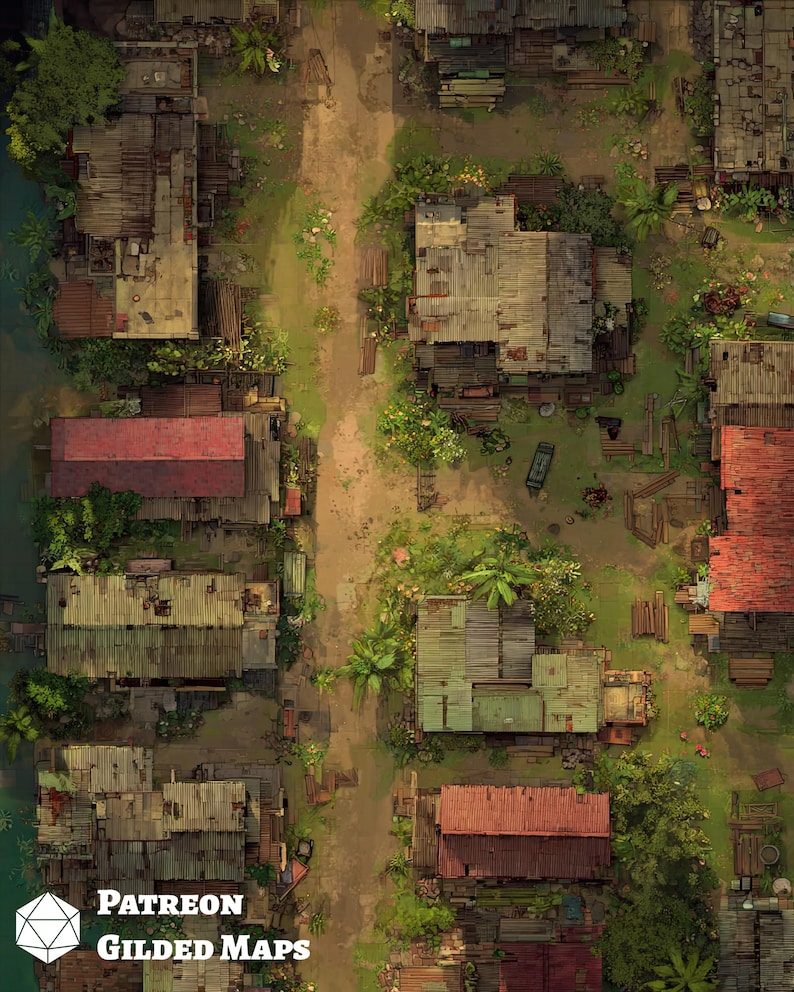 Slums Battlemap, City, Dungeons and Dragons, Dnd Battlemap, Roll20, RPG ...