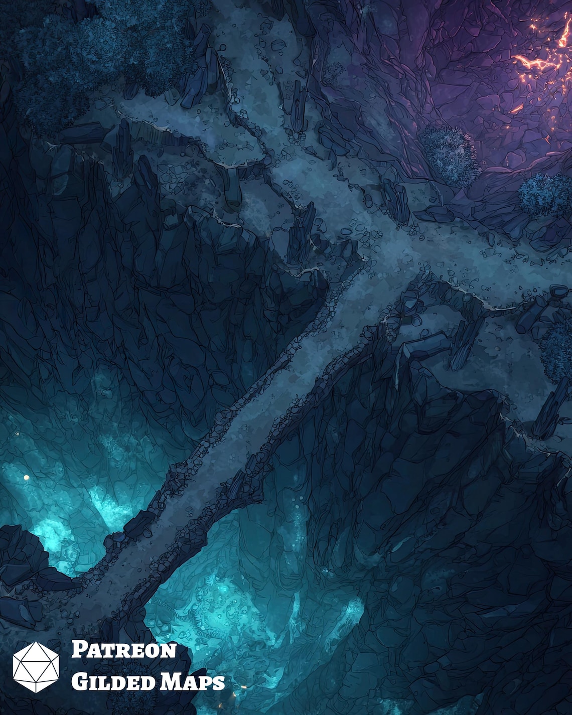 Underdark Battlemap, Dnd Map, Dungeons and Dragons, Battlemap, Roll20 ...