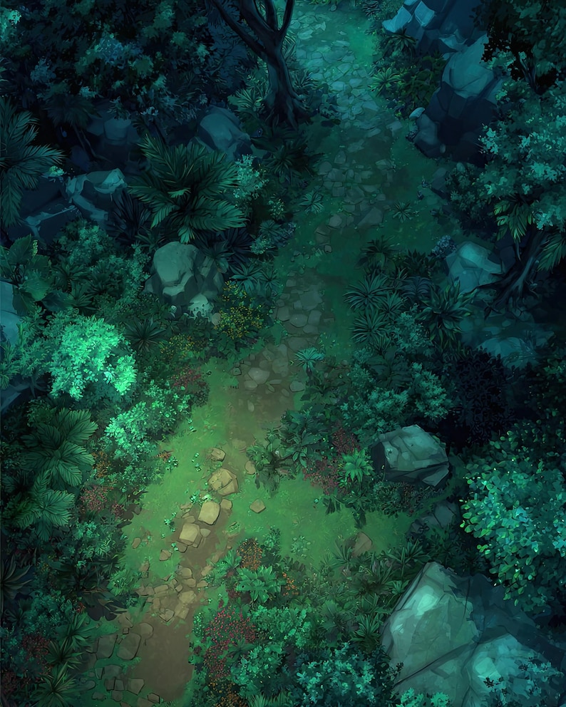 Jungle Battlemap, River, Dungeons and Dragons, Dnd Battlemap, Waterfall ...