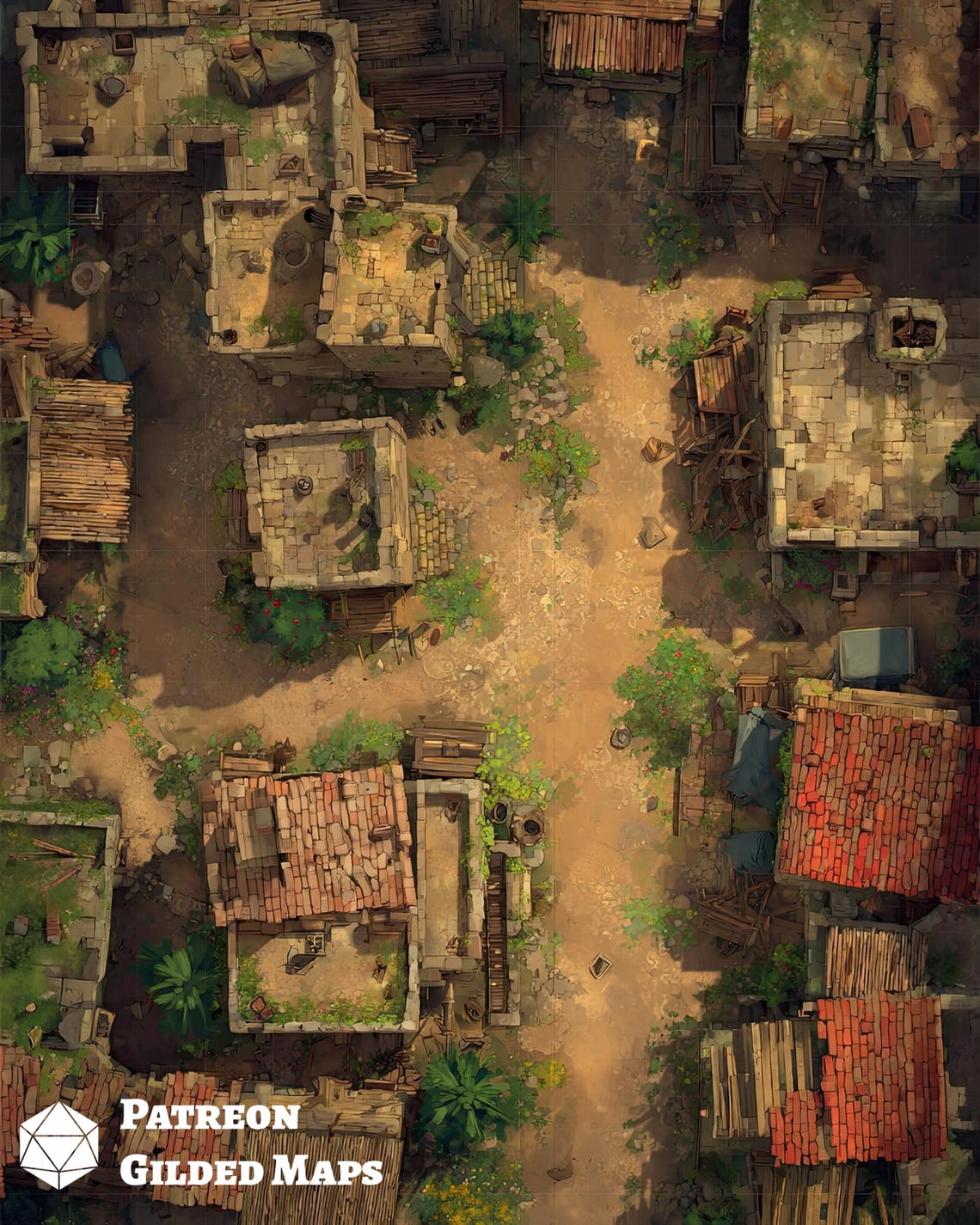 Slums Battlemap, City, Dungeons and Dragons, Dnd Battlemap, Roll20, RPG ...