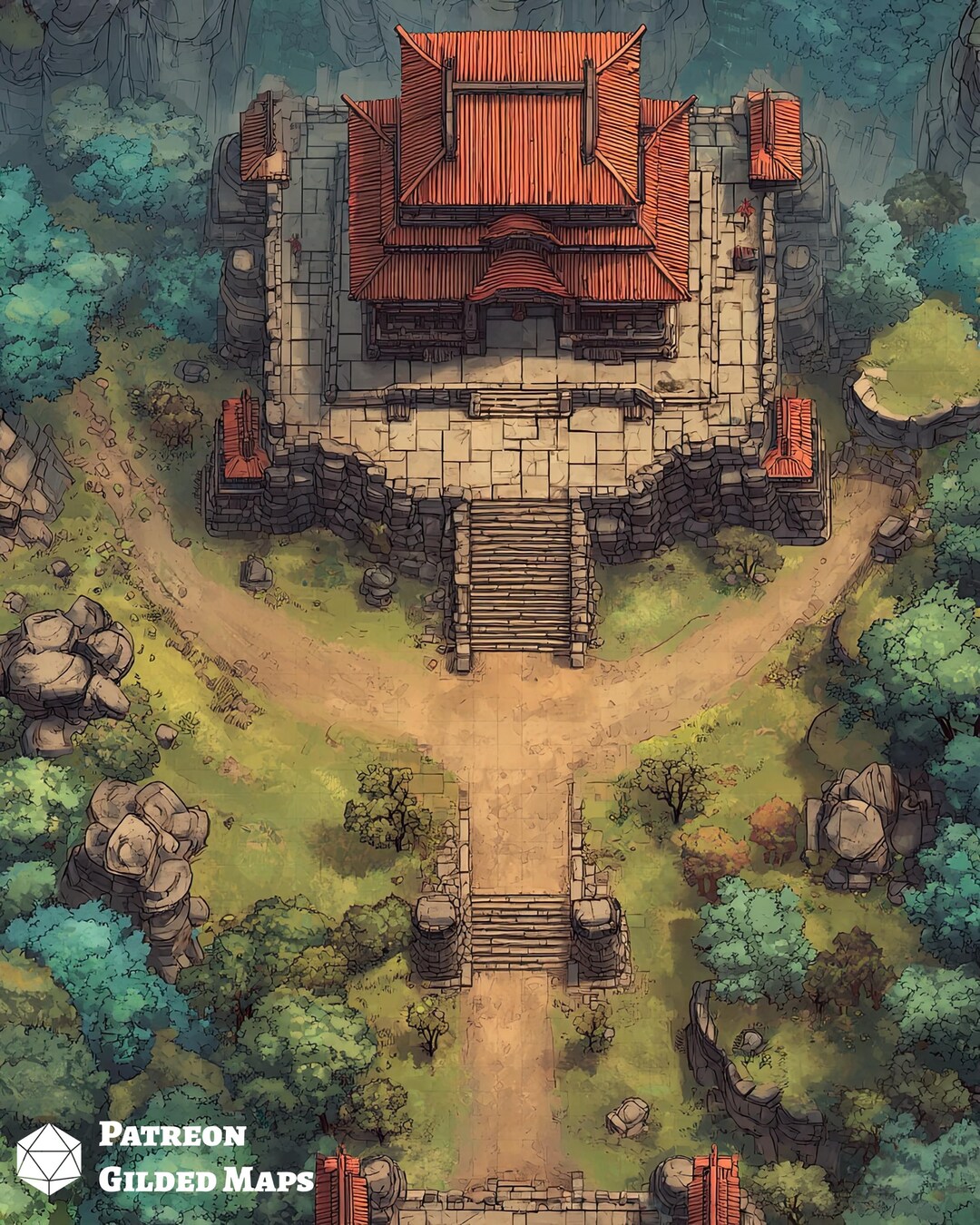 Eastern Battlemaps, Feudal Japan, Dnd Map, Dungeons and Dragons ...