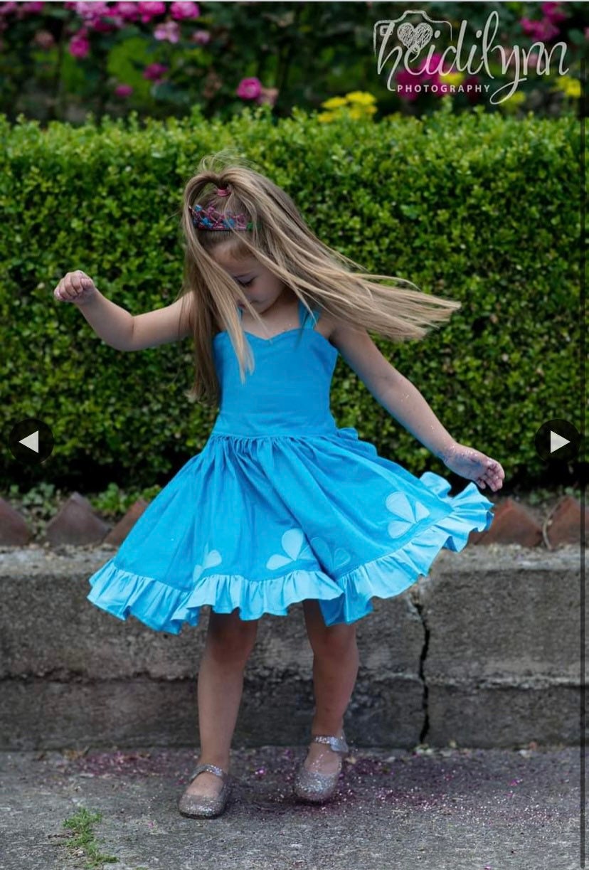 Poppy Inspired Girls Dress Costume for Birthday Party or Princess Wear ...