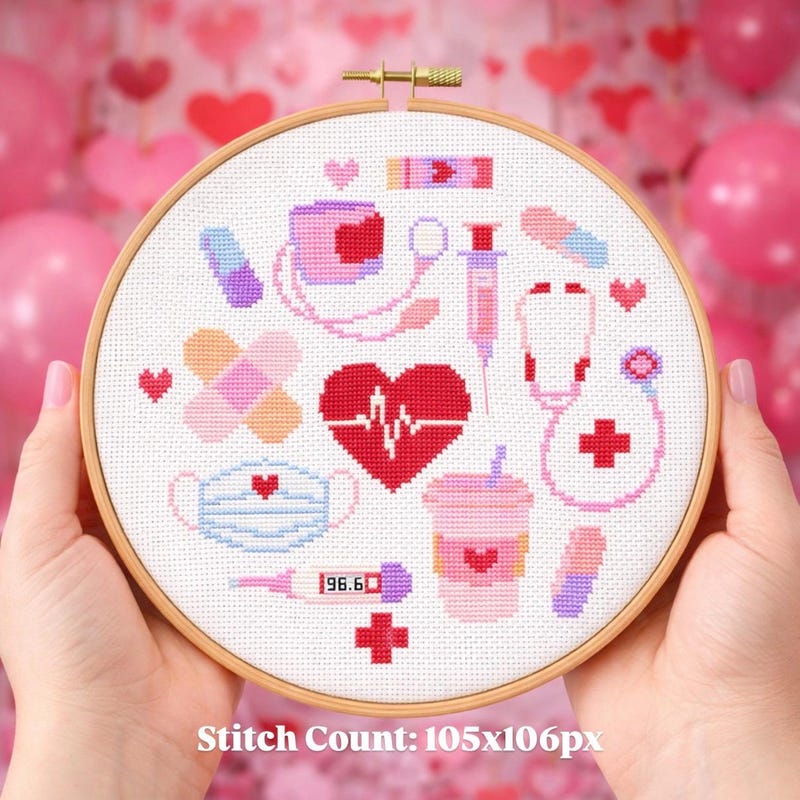 Nurse Cross Stitch - Etsy