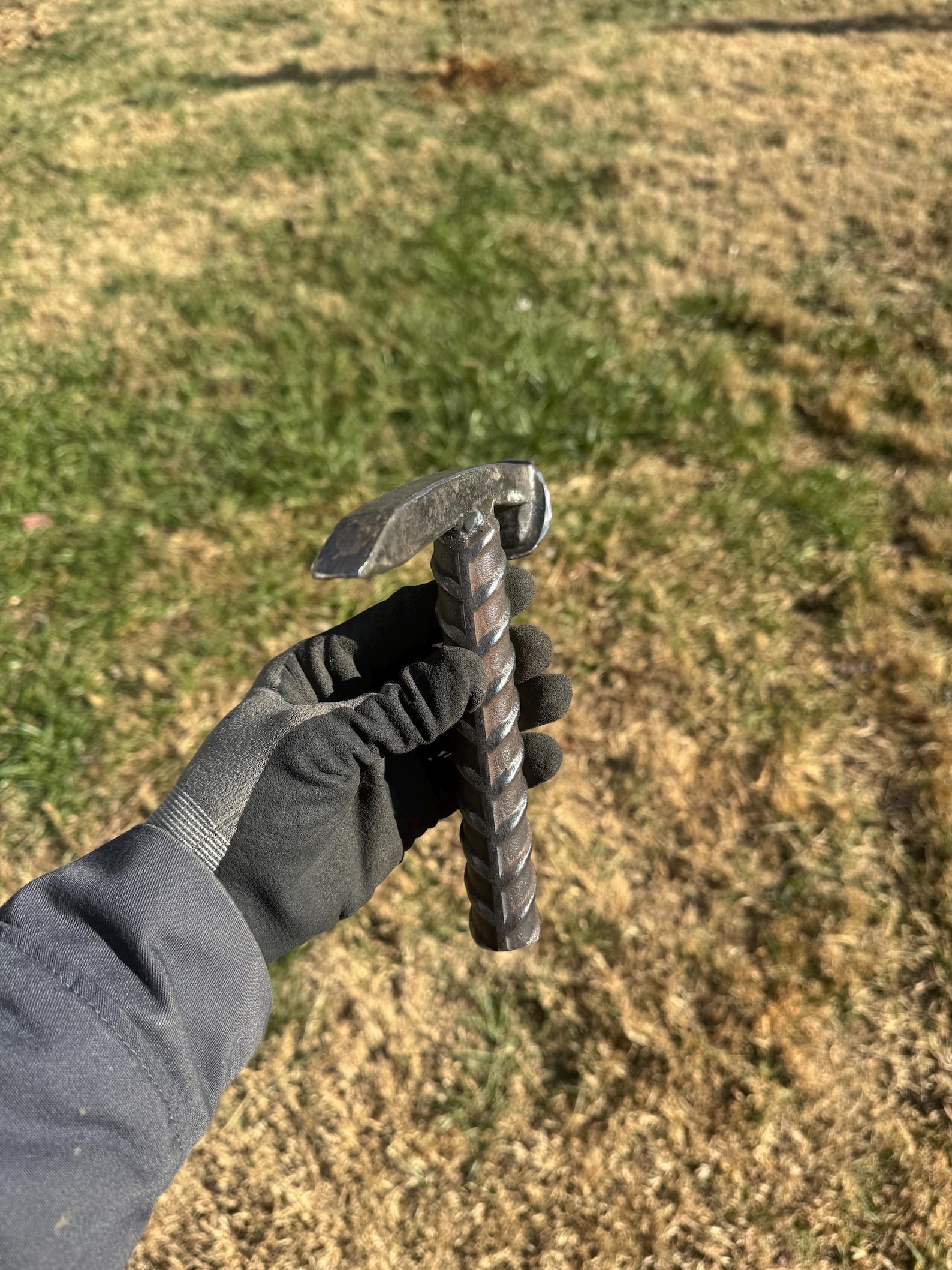 Railroad Spike Display Hammer Handmade From Real Train Track Nail and ...