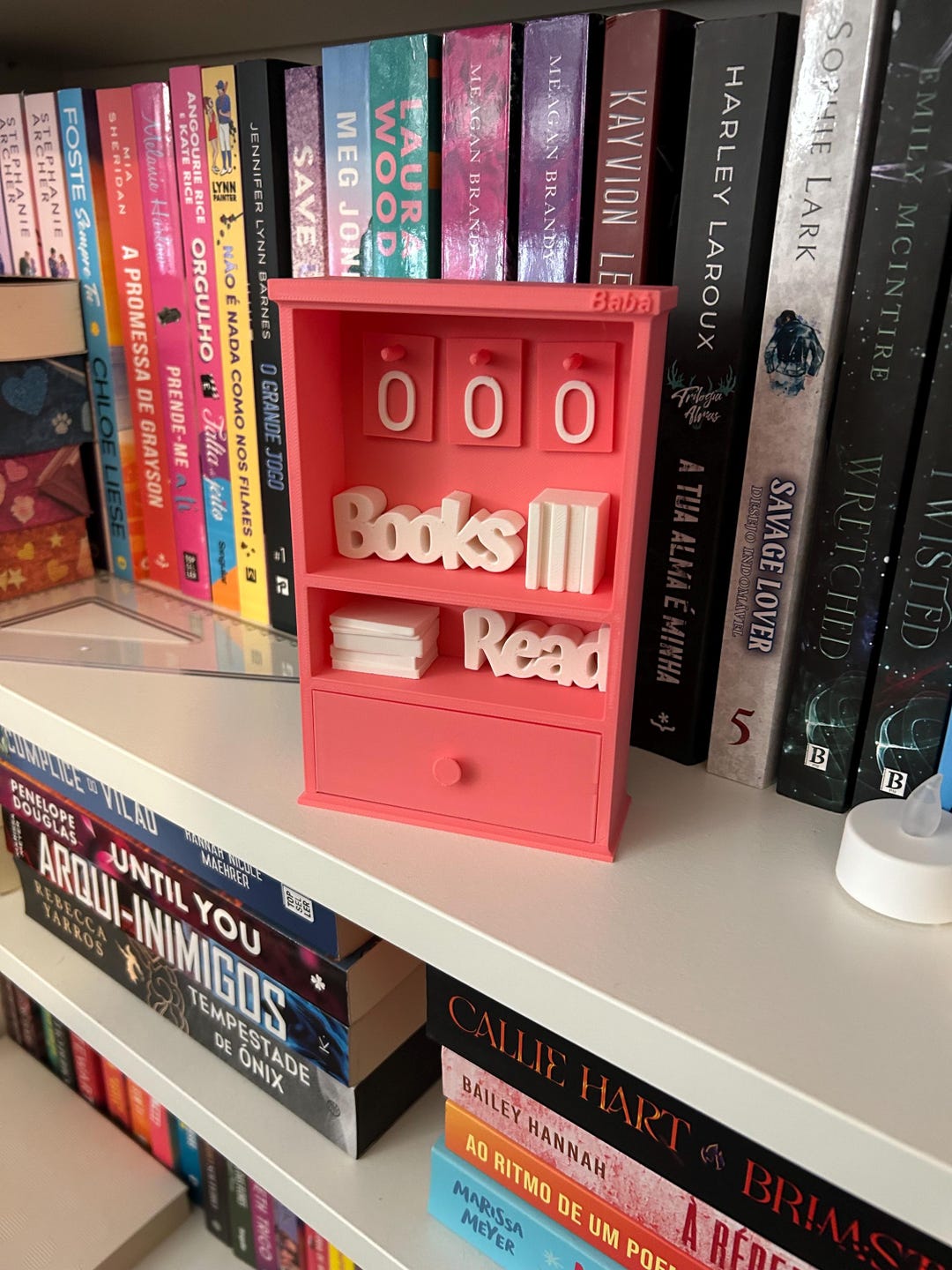 3D Printed Personalized Book Counter | Reading Tracker for Book Lovers ...