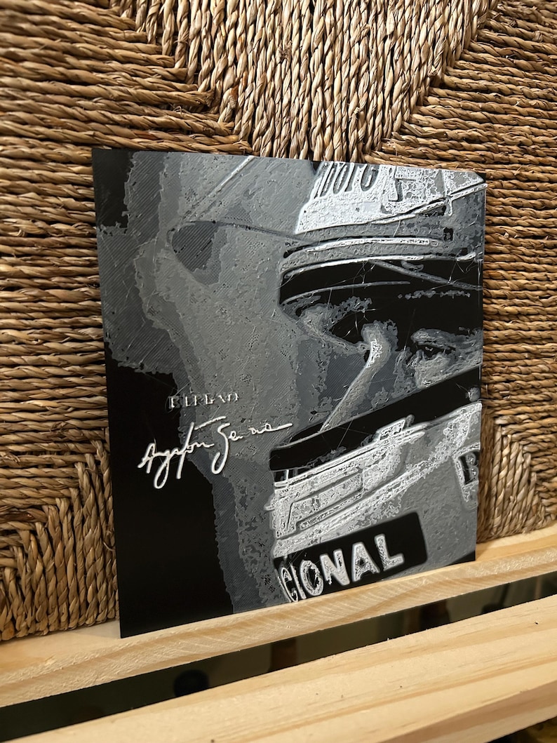 Formula 1 Decor Inspired by Ayrton Senna | 3D Decorative Motorsport ...