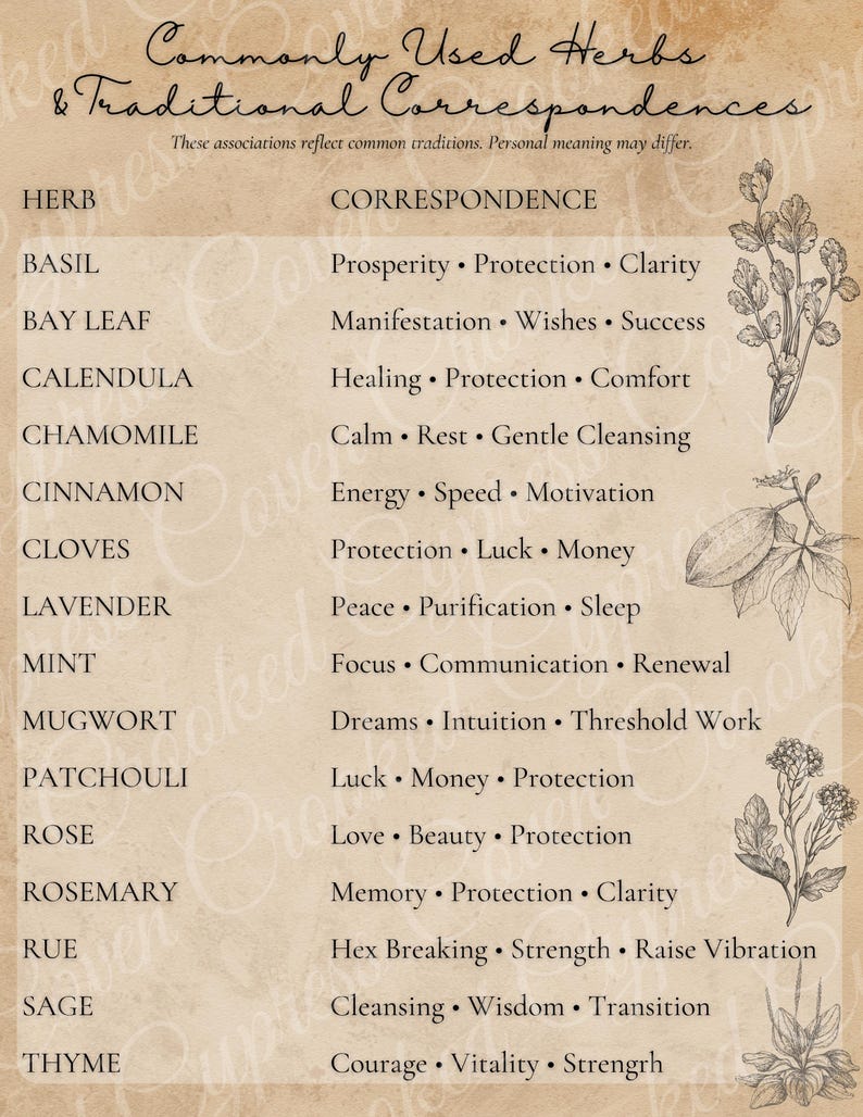 Herb Grimoire Pages Template: Herbal Log Printable + Editable in Canva ...