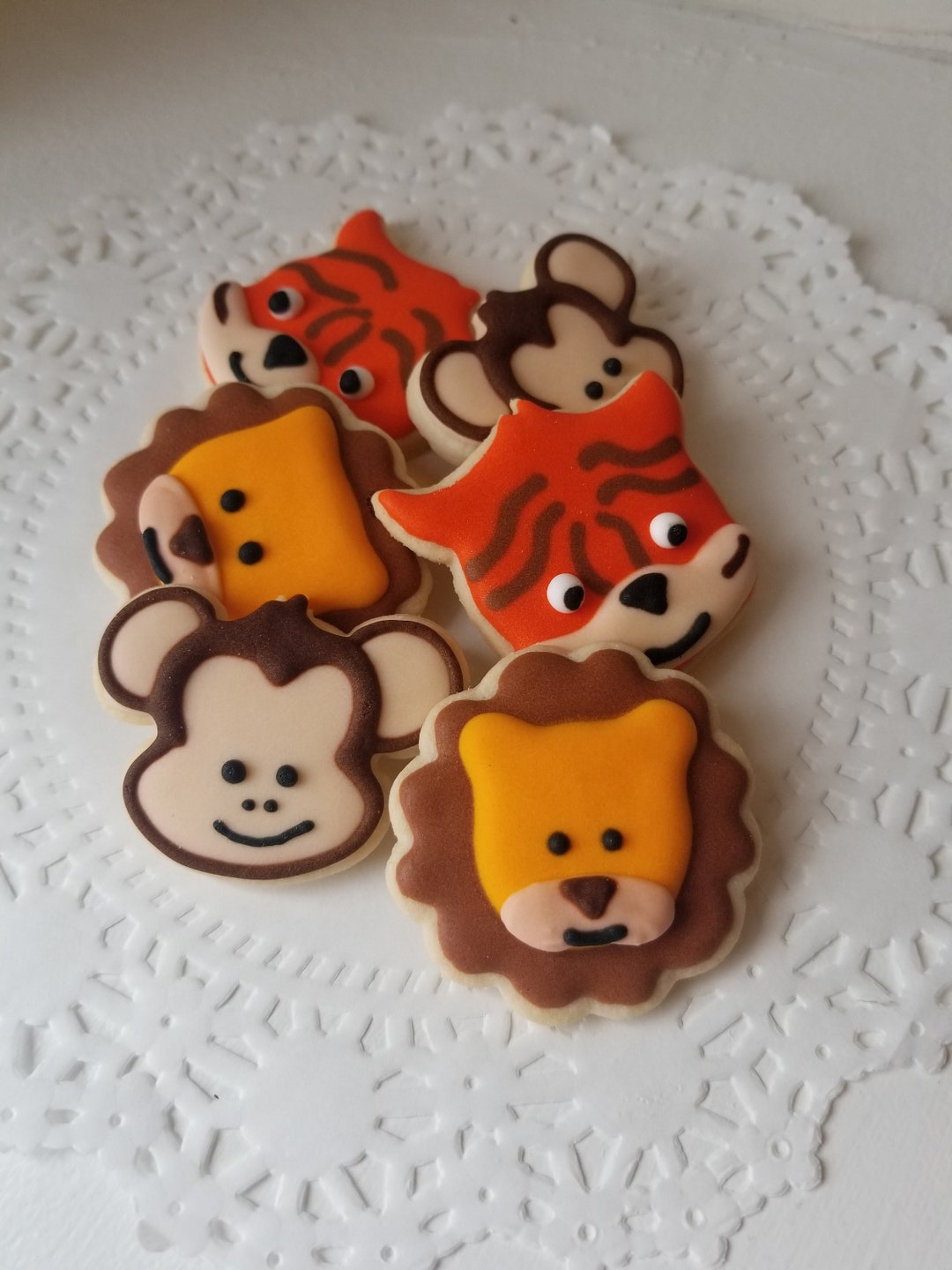 Mini Safari Jungle Cookies - 2 1/2 Dozen Mini Cookies - Mini Tiger ...