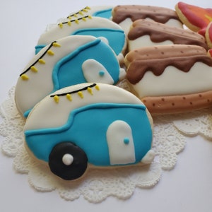 Mini Camping Cookies - Camper, Camp Fire, S'mores - 2 Dozen - Etsy