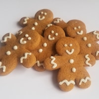 Articulated Gingerbread Man, Set of 5 Christmas Decoration, 5 Faces ...