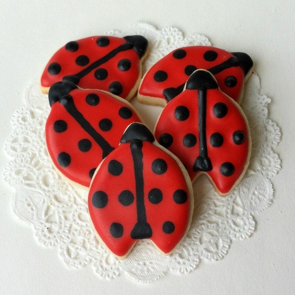 Ladybug Cookies - Etsy