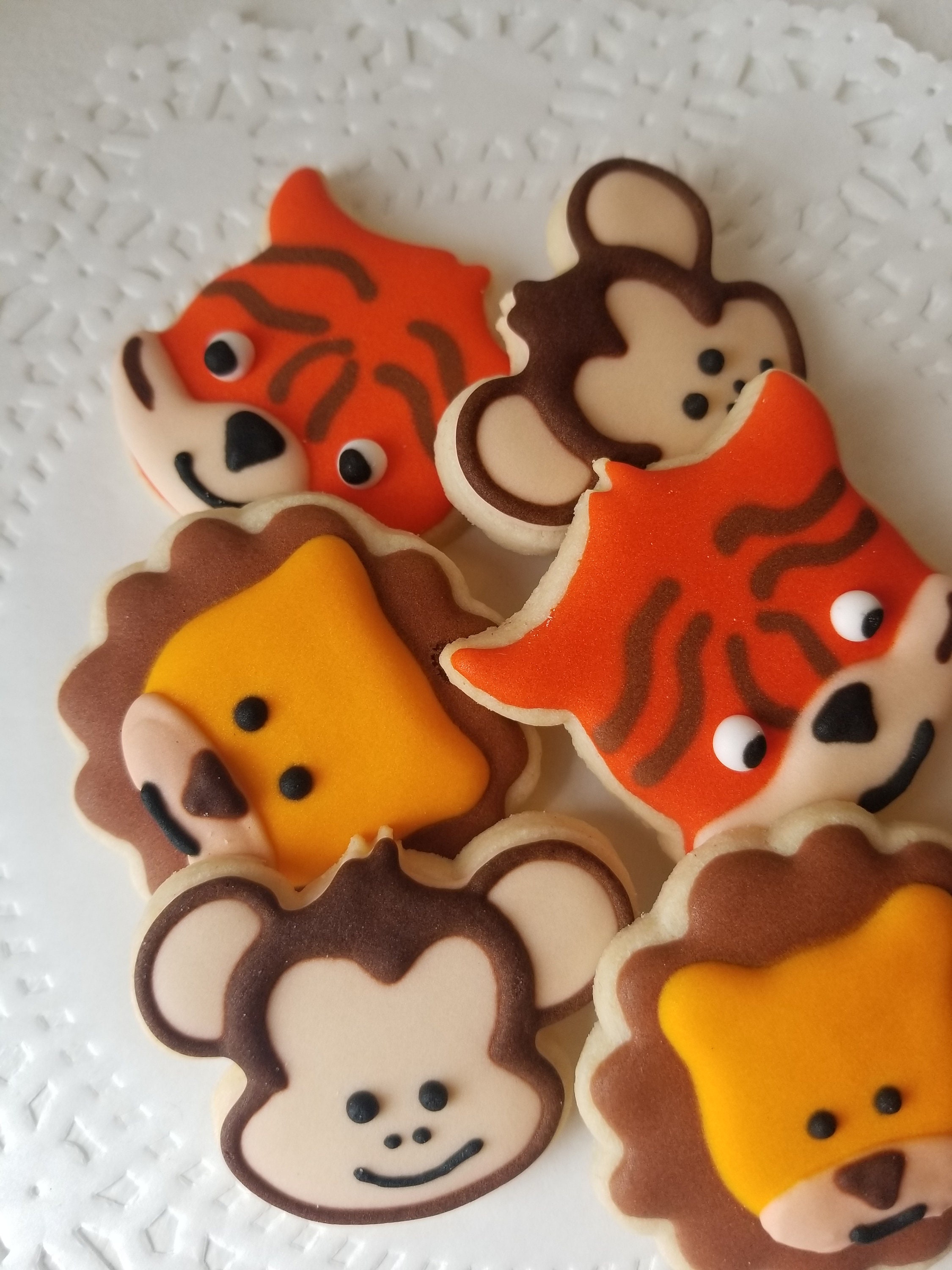 Mini Safari Jungle Cookies 2 1/2 Dozen Mini Cookies Mini - Etsy