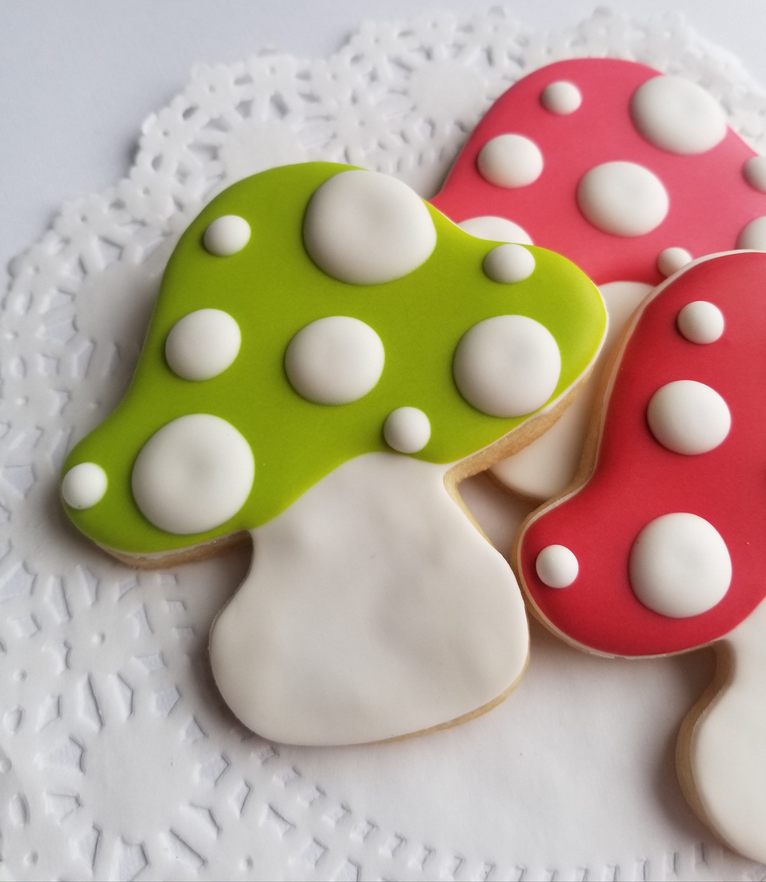 Toadstool Cookies 6 Large Cookies Gift Box or Favors | Etsy