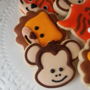 Mini Safari Jungle Cookies - 2 1/2 Dozen Mini Cookies - Mini Tiger ...