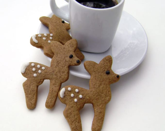 Gingerbread Deer Cookies 2 Dozen Cookies - Etsy