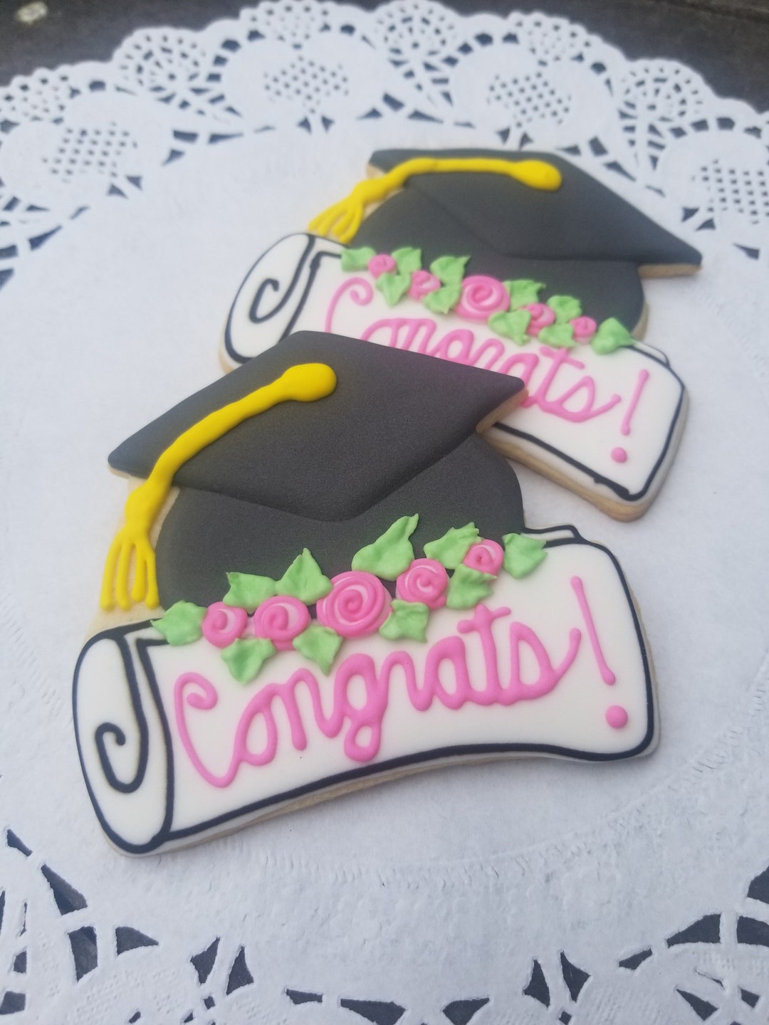 Graduation Cookies Cap and Diploma Cookies Favors or Gift Box Custom ...
