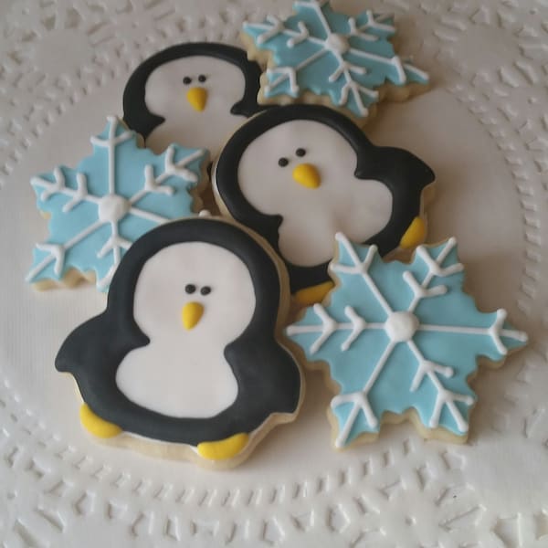 Penguin Cookies - Etsy