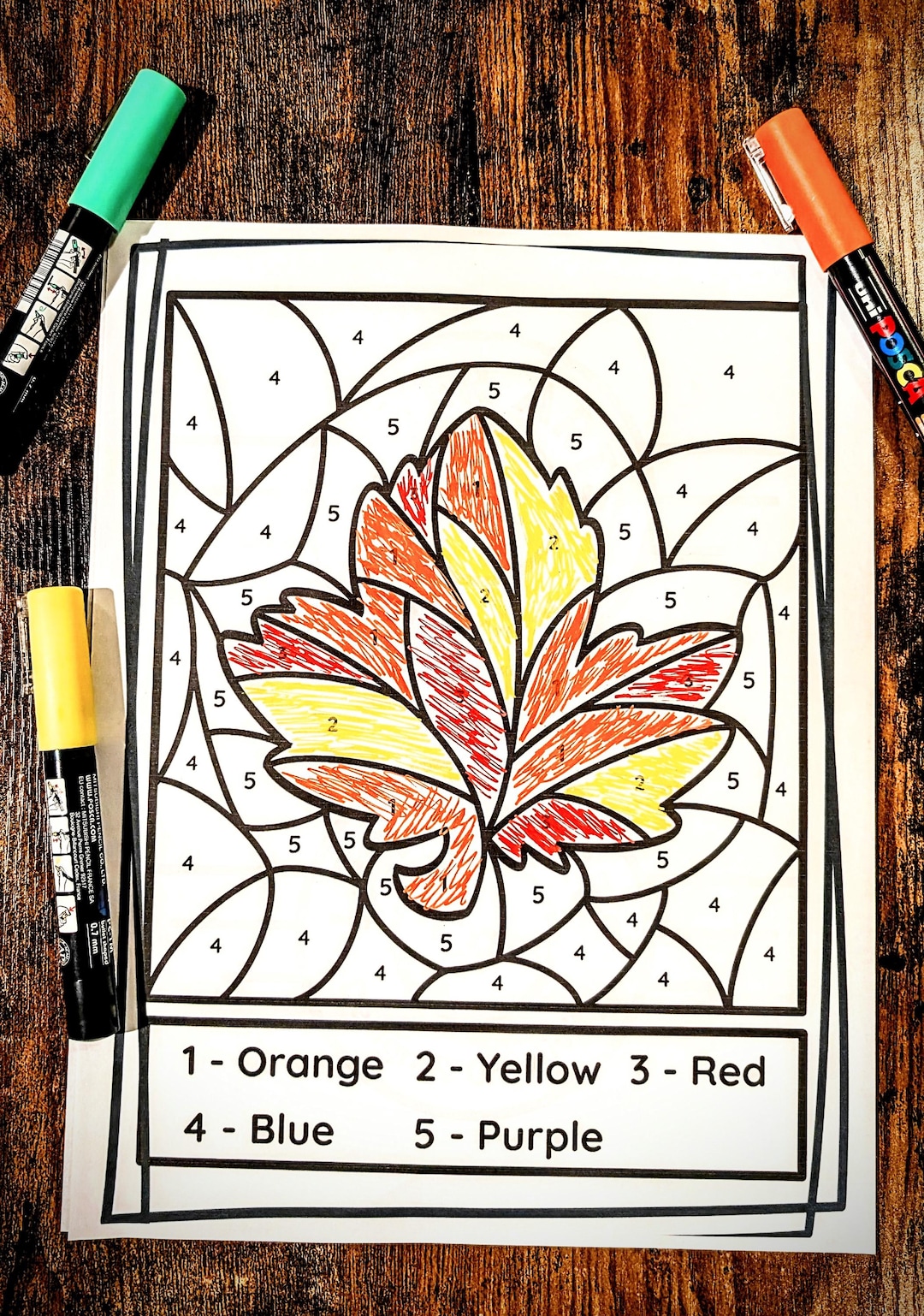Numbers 1-5 Tracing Worksheet – Preschool Learning (PDF) - Etsy