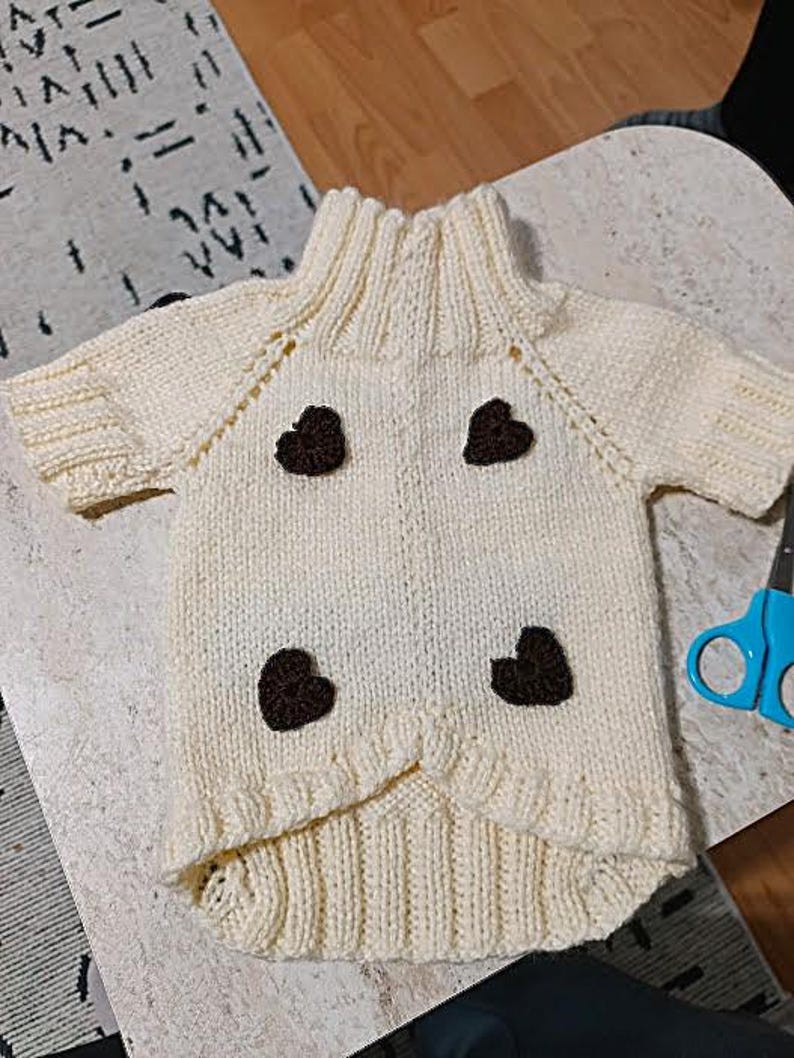 Personalized Dog Sweater With Name – Handmade Knit Pet Clothing - Etsy
