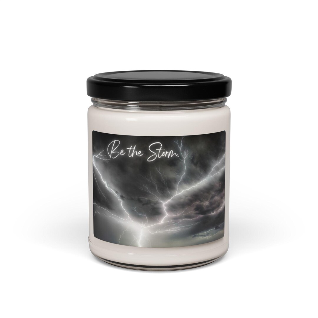 Be the Storm Candle | Lightning Storm Jar Candle, Moody Cloud Scent ...
