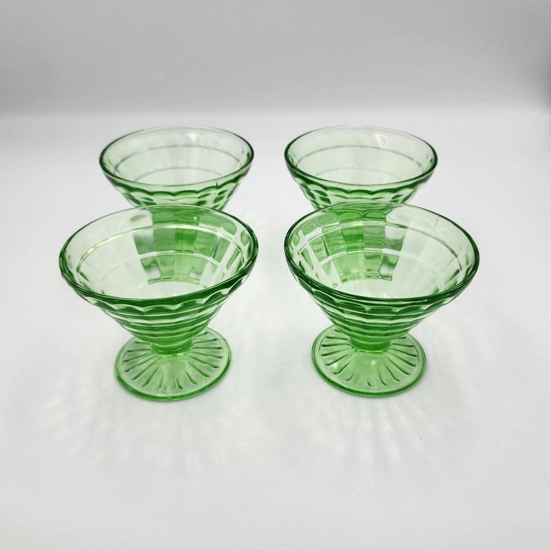 Uranium Sherbert Glasses - Etsy