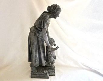 Mother child statue | Etsy