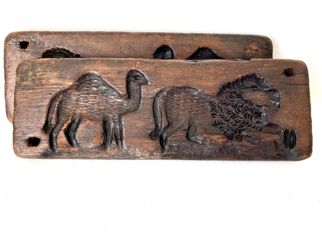 Antique Candy Mold Wooden Mold Hand Carved Primitive Confectionery Mold ...