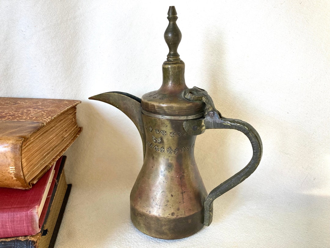 Antique Middle Eastern Dallah Coffee Pot Arabic Coffee Pot Primitive ...