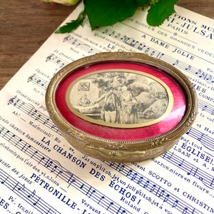 Antique French Brass Box - French Trinket Box - Antique Keepsake Box ...
