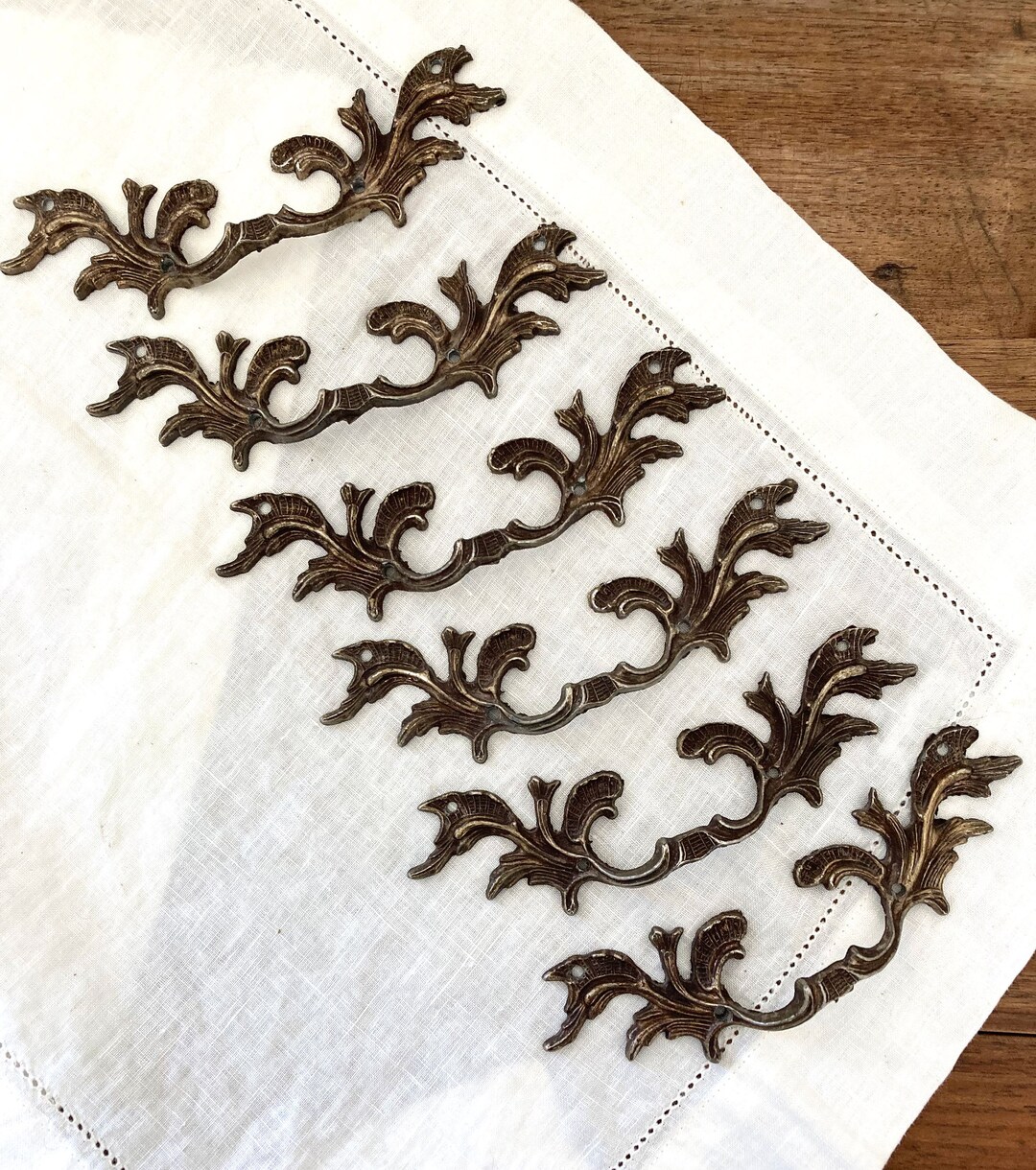 Vintage French Country Pull-out Handles Cabinet Pulls Set - Etsy
