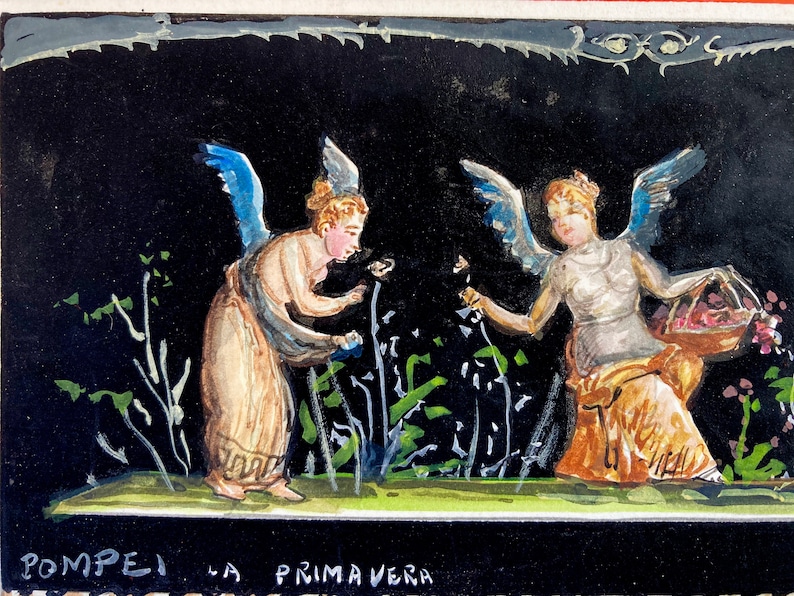 Original Italian Watercolor Giovanni Gallo Giovanni Gallo - Etsy