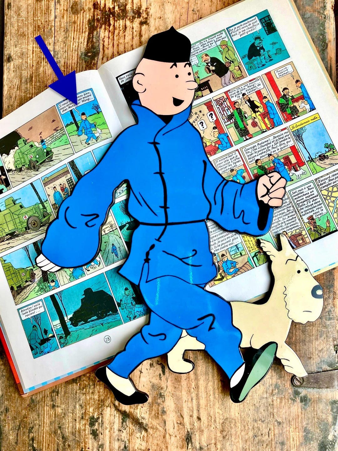Tintin Cut-out Wall Decor - Tintin Lacquered Wood - Tintin and Milou ...