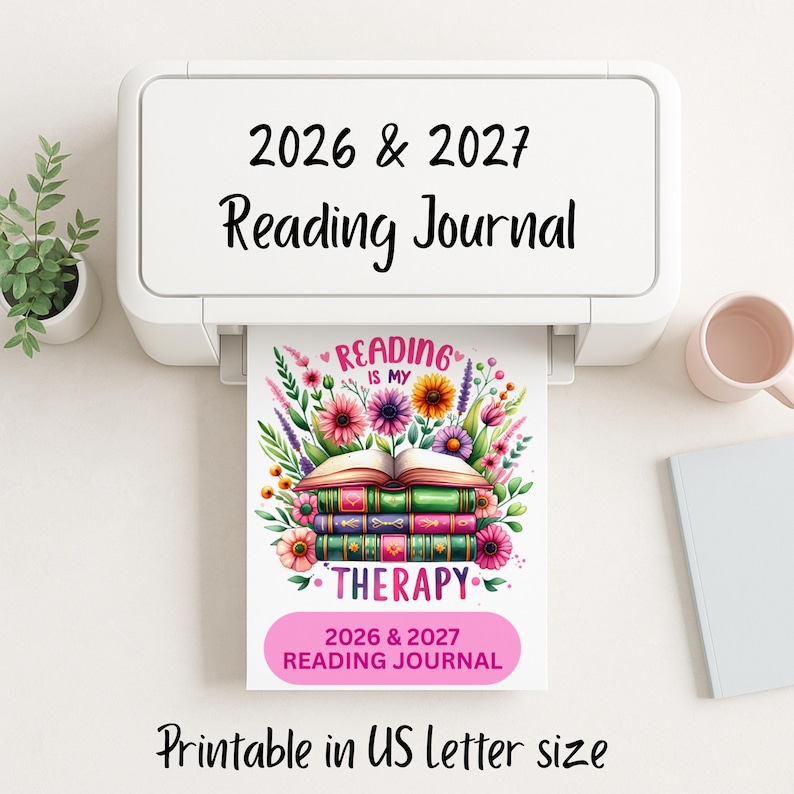 2026 2027 Reading Journal Printable | Book Journal Planner | Reading ...