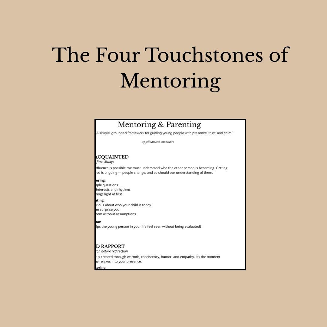Four Touchstones of Mentoring & Parenting Guide (digital Download) - Etsy