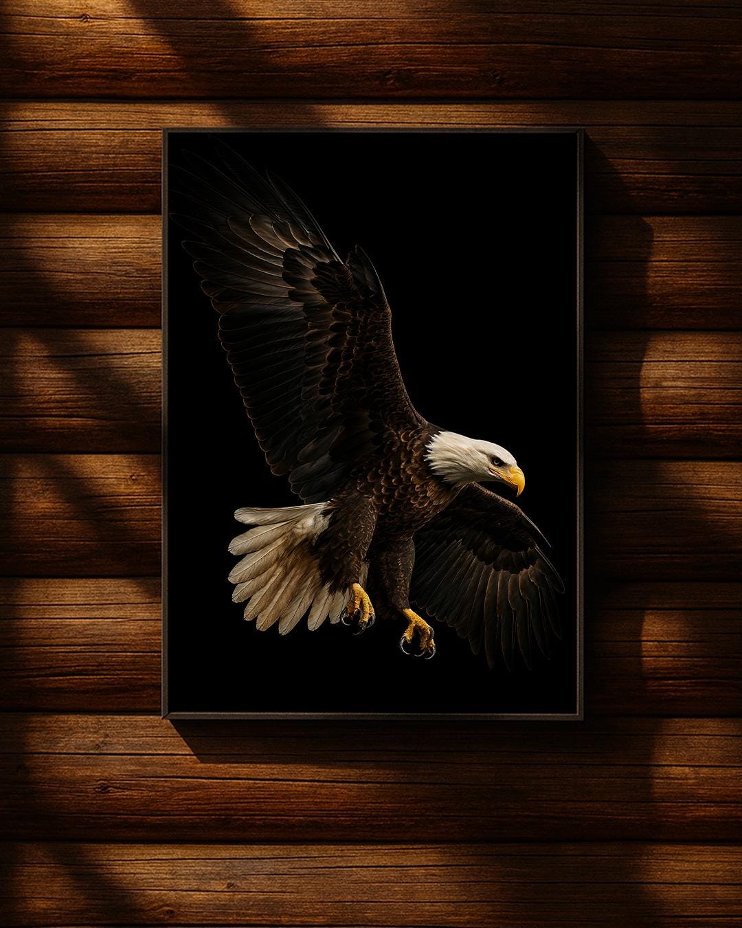 Sovereign Sky - Bald Eagle on Approach | Matte Vertical Poster | Wall ...