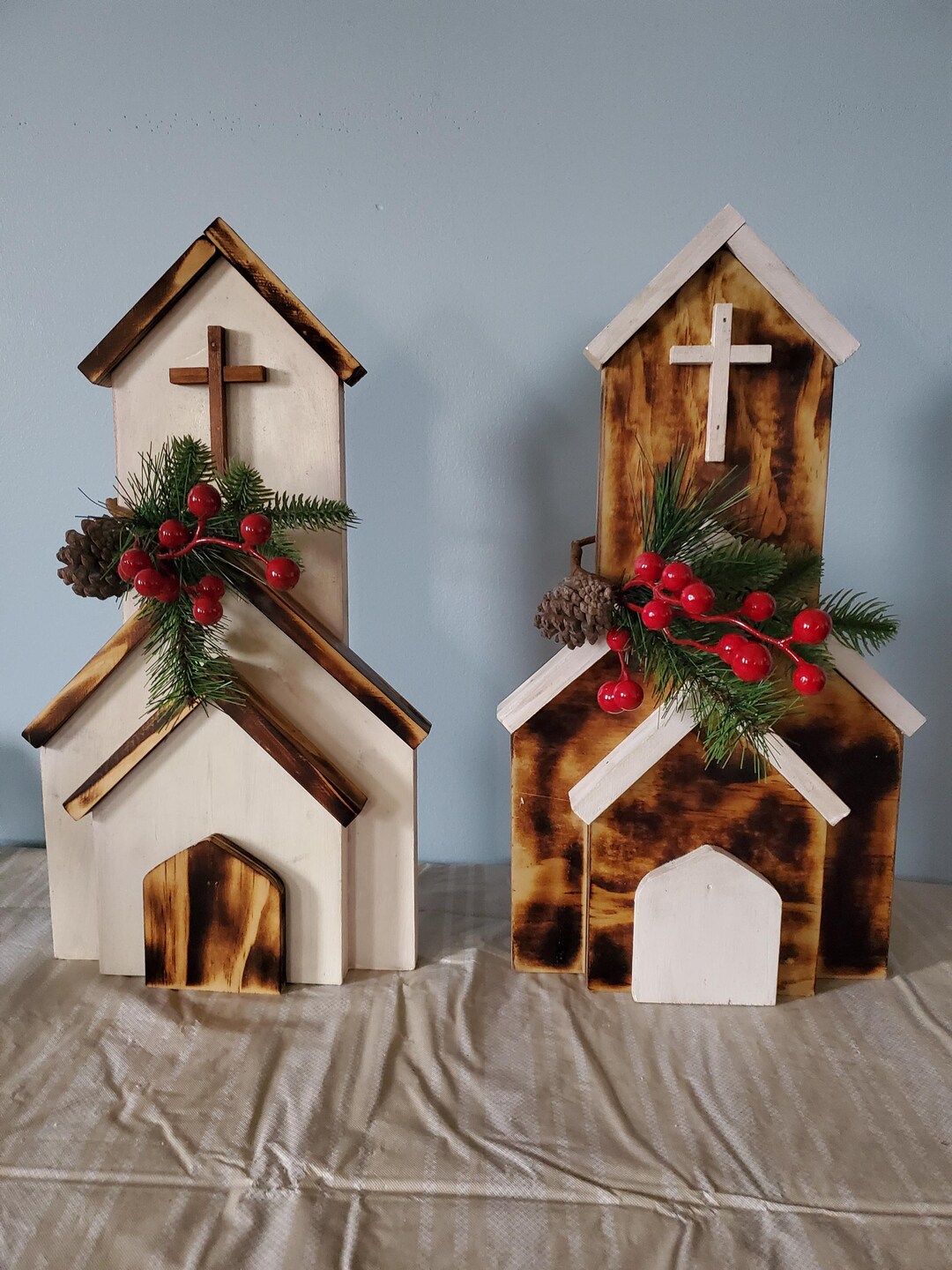 Rustic Handmade Church - Etsy