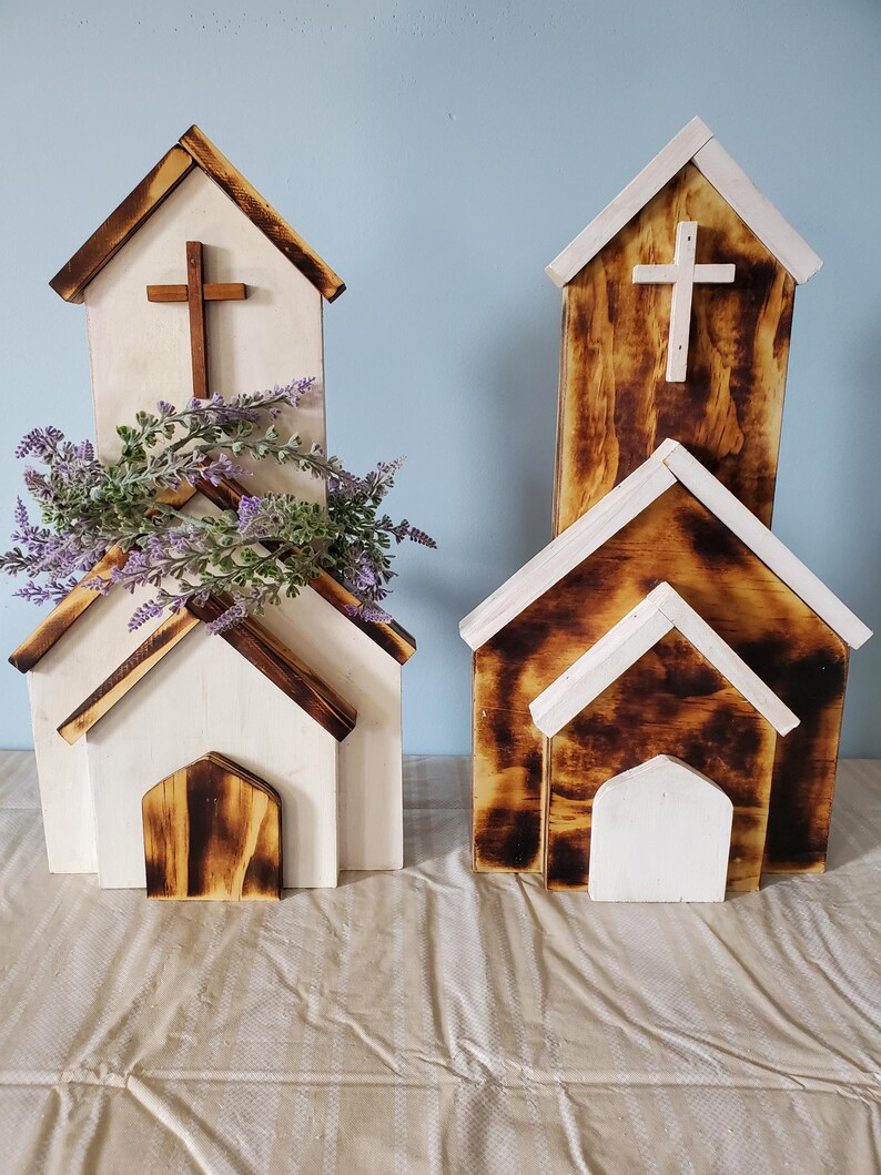 Rustic Handmade Church - Etsy
