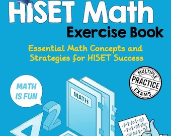 Hiset Math Exercise Book - Etsy