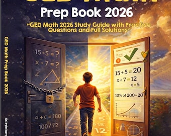 GED Math Prep Book 2026 - Etsy