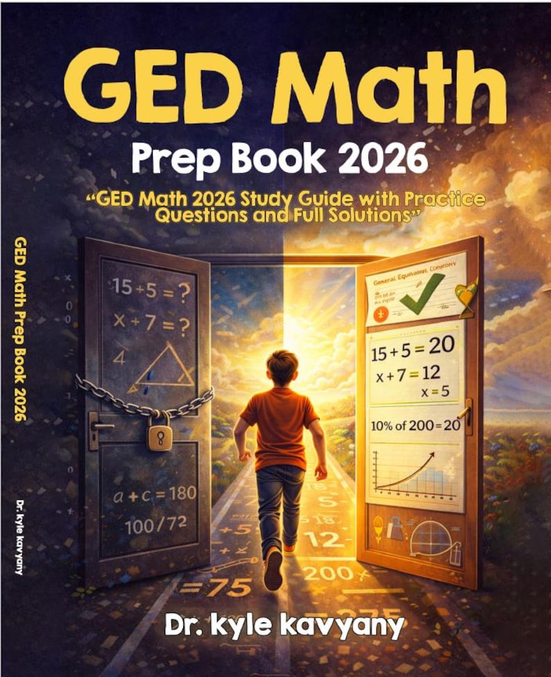 GED Math Prep Book 2026 - Etsy