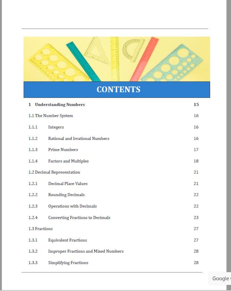 Grade 8 Math Essentials for Students - Etsy