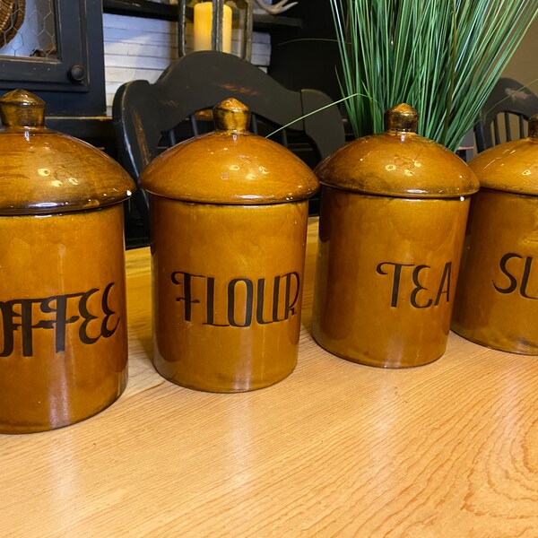 Retro Canister Set - Etsy