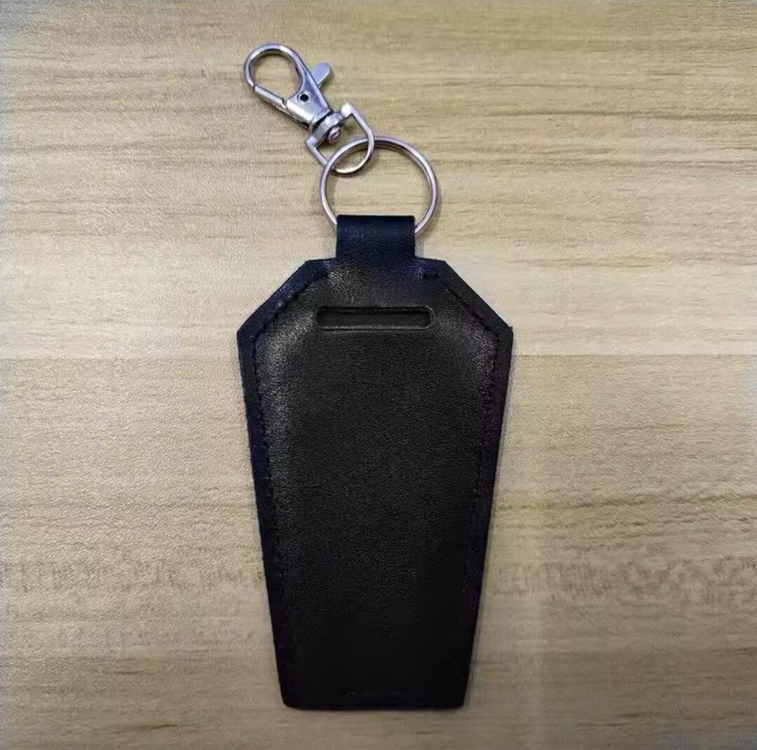Gothic Coffin Shaped Lip Balm, Lipstick, or Chapstick Holder Keychain ...