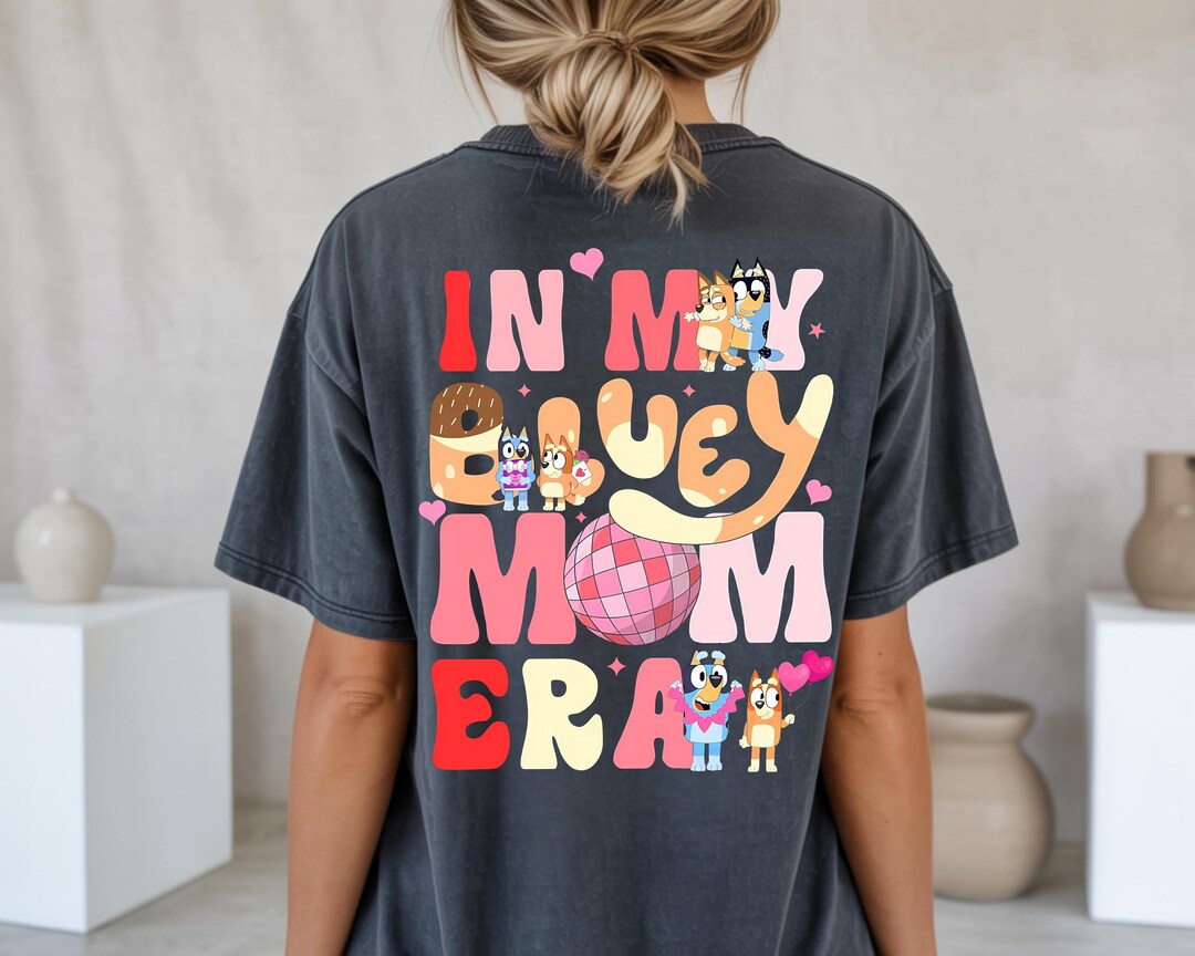 Blue Mom Era T-shirt - Bandit & Chilli Family Tee, - Etsy